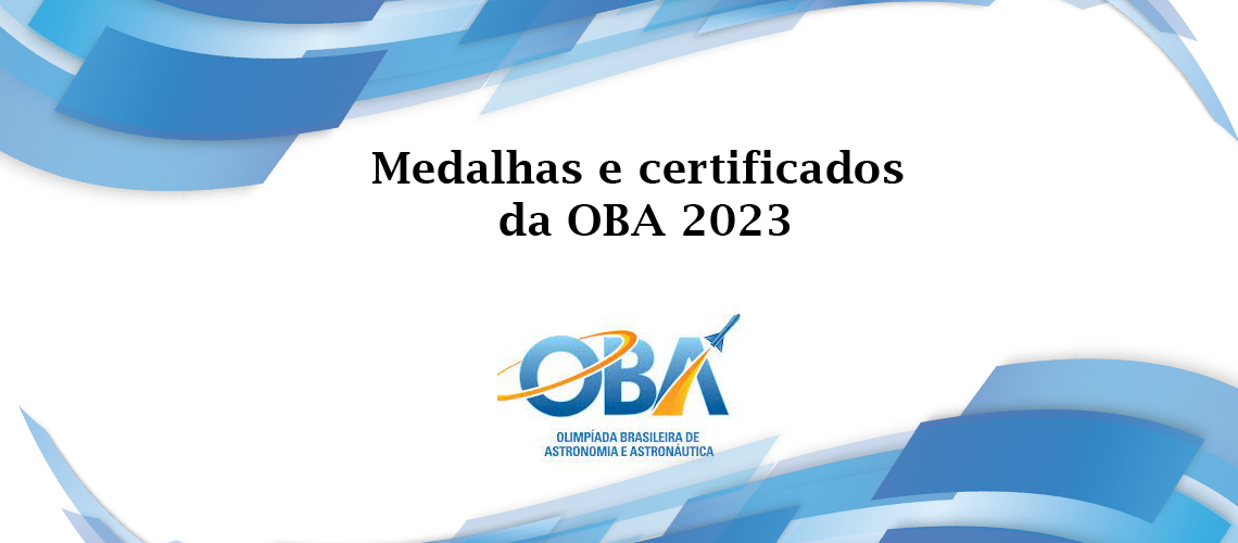 Medalhas e certificados da OBA 2023 - Colégio Luterano